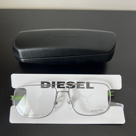 Diesel | Accessories | Diesel Silver Eyeglasses With Case | Poshmark